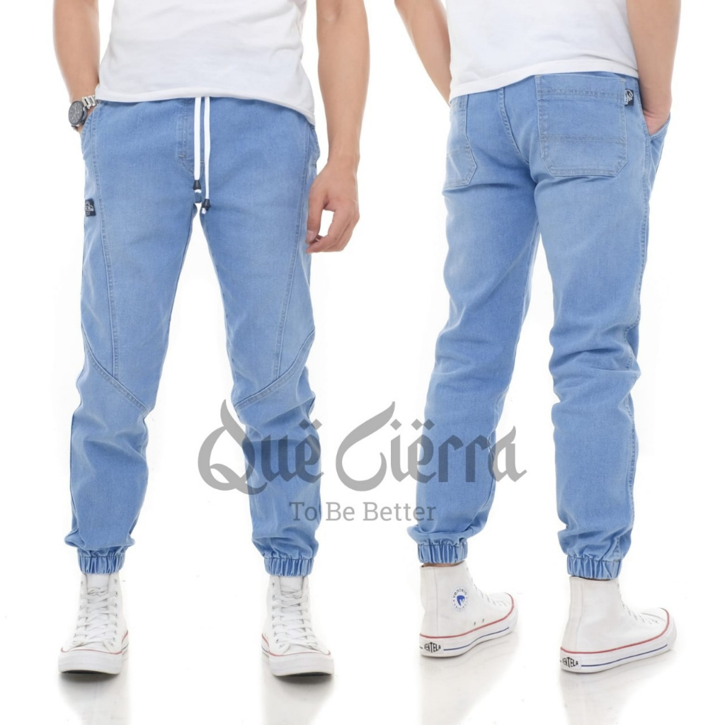 Jual celana Jogger joger pria wanita panjang jeans jins denim distro ...