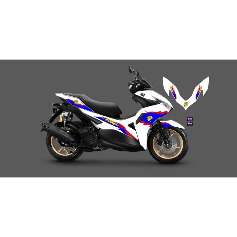 Jual Striping Sticker aerox New custom transparan Magnum | Shopee Indonesia