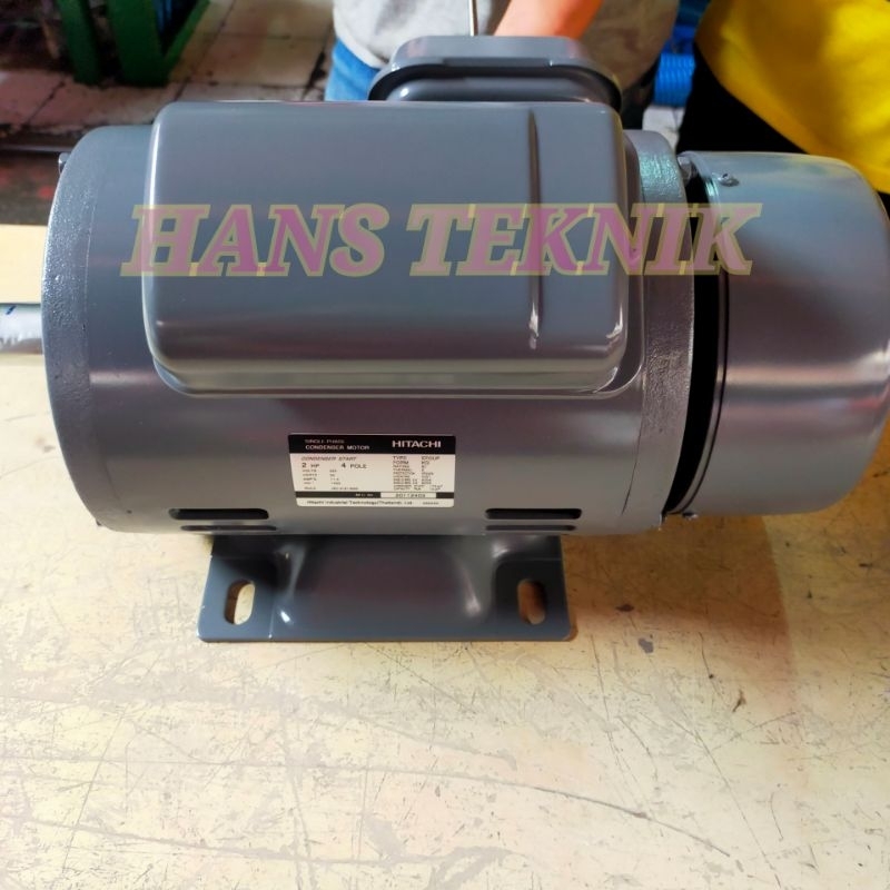 Jual Dinamo Hitachi 2 HP 1 Phase 4P Elektro Motor 2 PK Pengerak Listrik Original | Shopee Indonesia