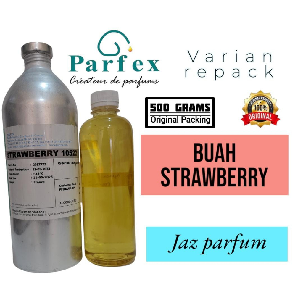 Jual (500gram) strawberry by parfex parfum aroma buah strawberi murni ...