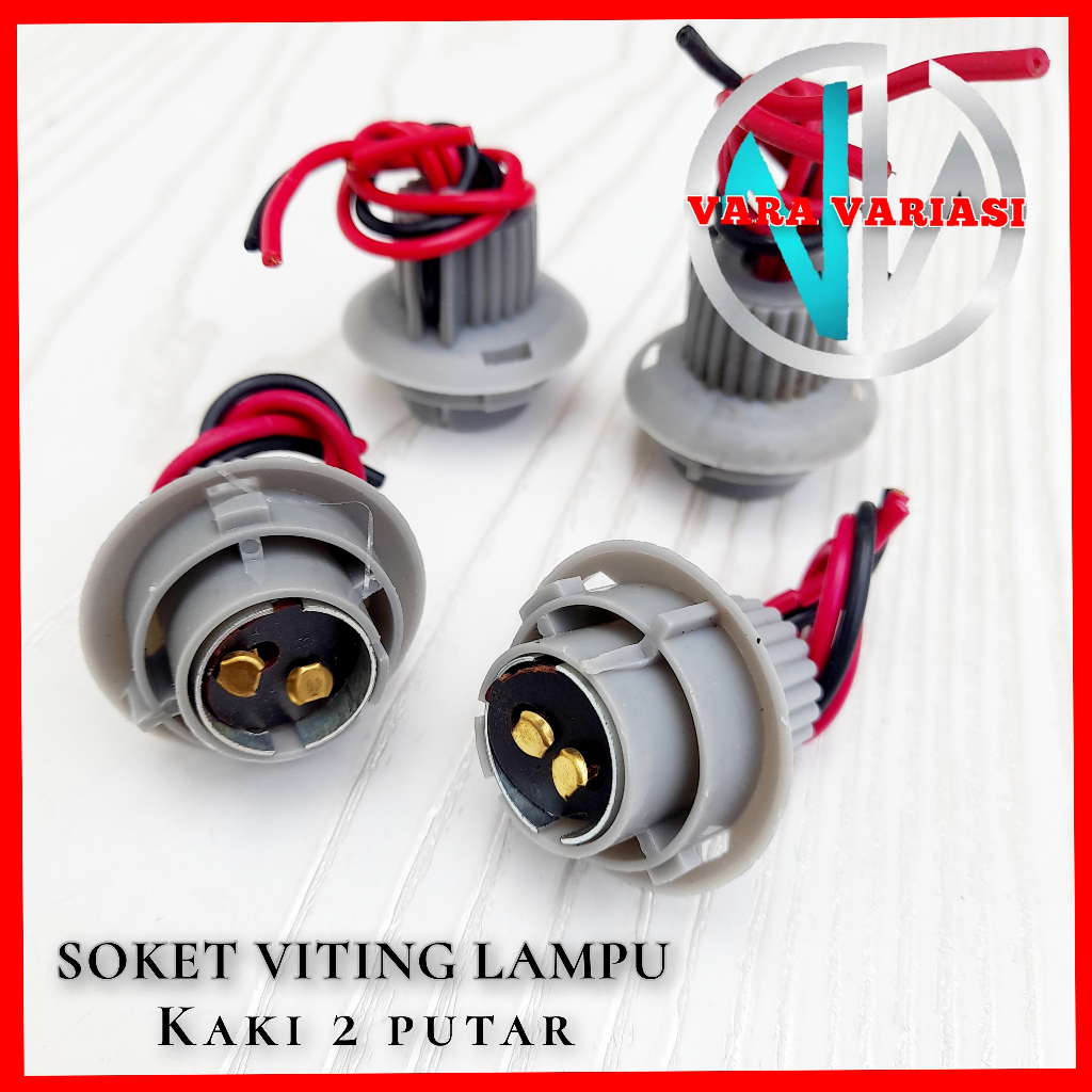 Jual Soket Viting Lampu Rem Kaki Mobil Soket Bohlam 2 Kaki Putar ...