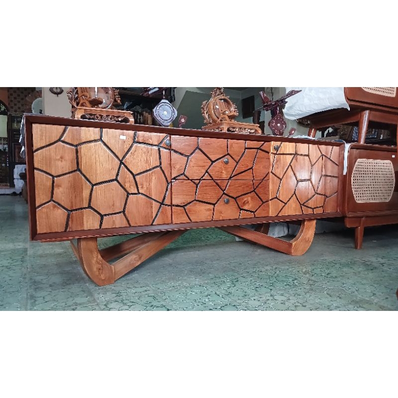 Jual Buffet bufet bifet tv meja tv kayu jati minimalis antik jepara ...