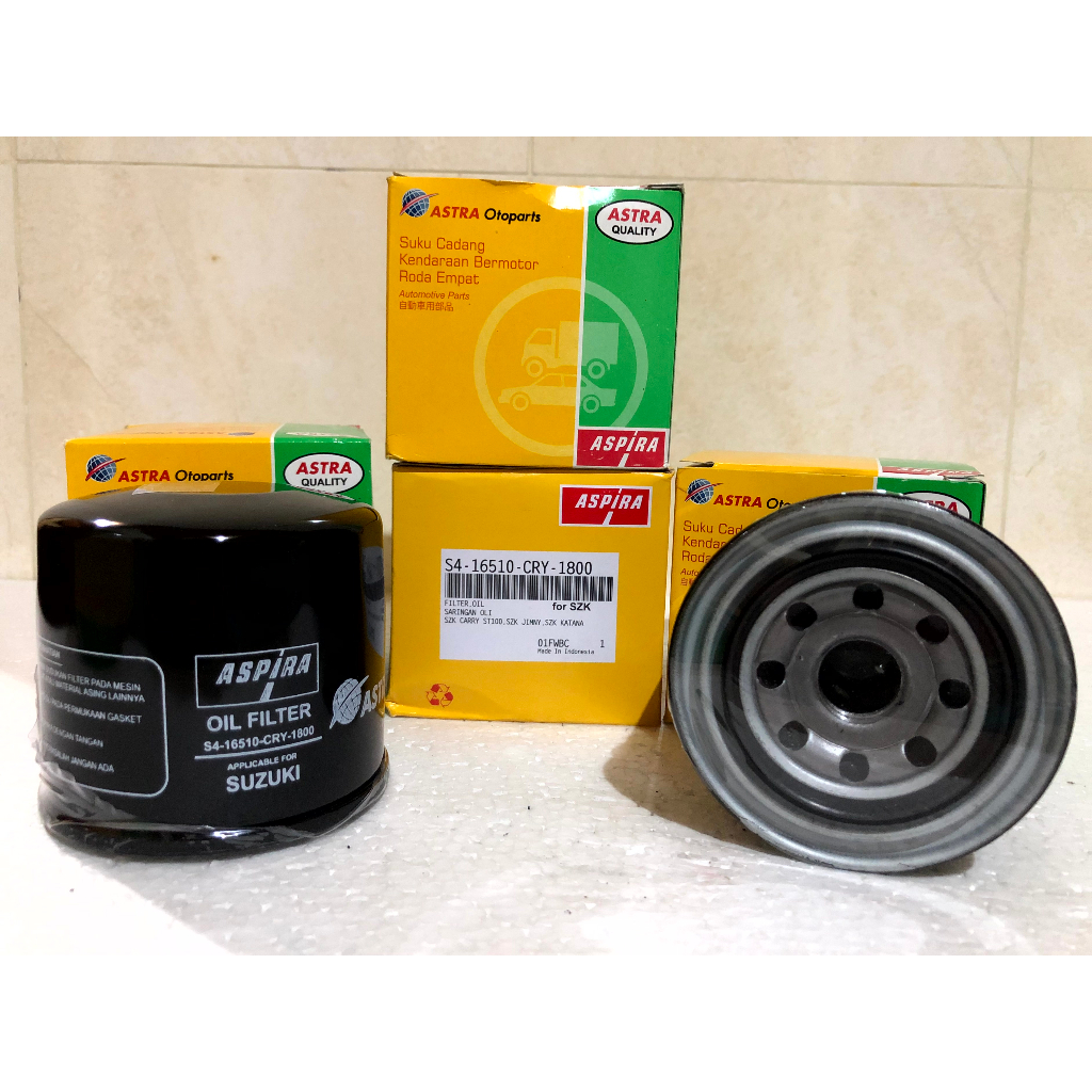 Jual Oil Filter/ Saringan Oli merk ASPIRA untuk kendaraan SUZUKI CARRY ...