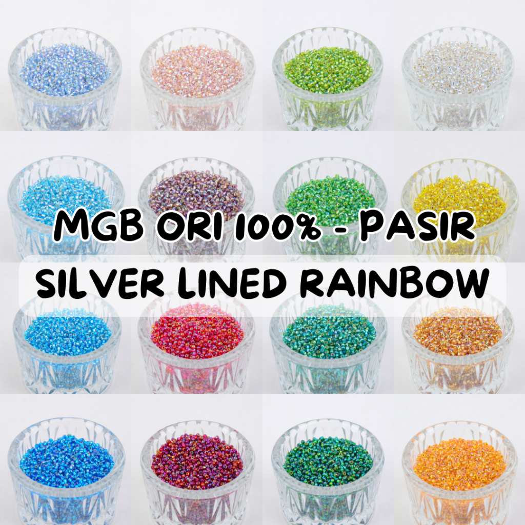 Jual MGB Payet Pasir SILVERLINE RAINBOW | Payet Bridal AB Jepang Asli ...