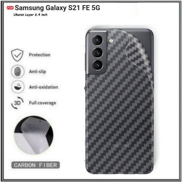 Jual Sticker Skin Carbon Samsung Galaxy S21 FE - Back Skin Carbon 3D ...