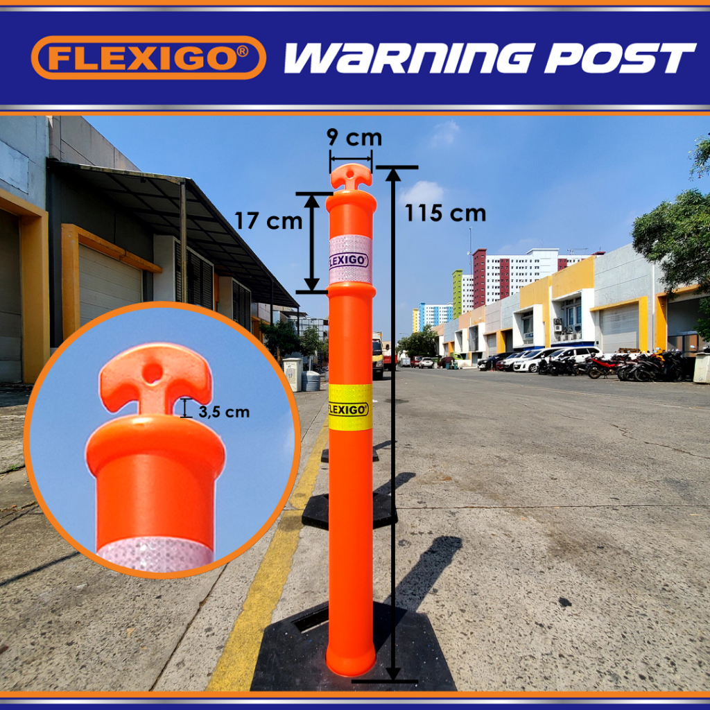 Jual Stick Cone Flexigo Tinggi 115 cm Plastic Base 6 Kg Siap Pakai ...