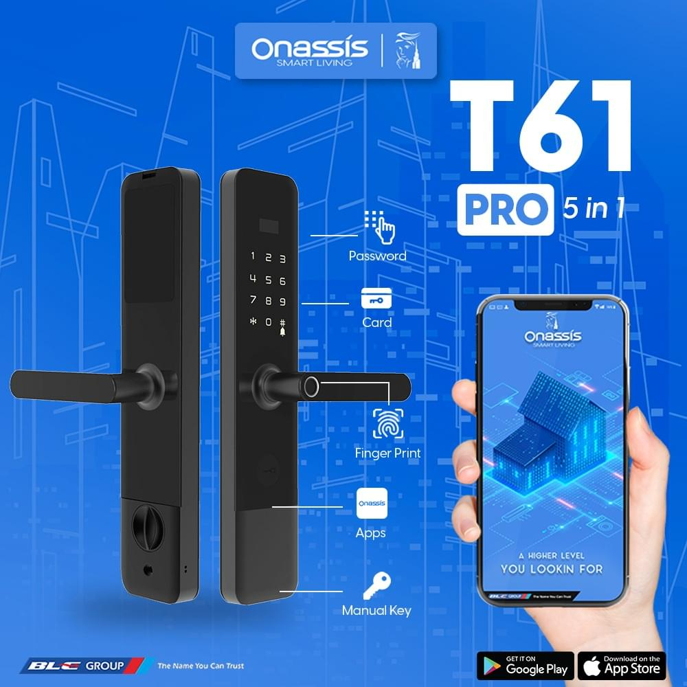 Jual Onassis Digital Lock / Smart Lock DG-ONS T61 PRO | Shopee Indonesia