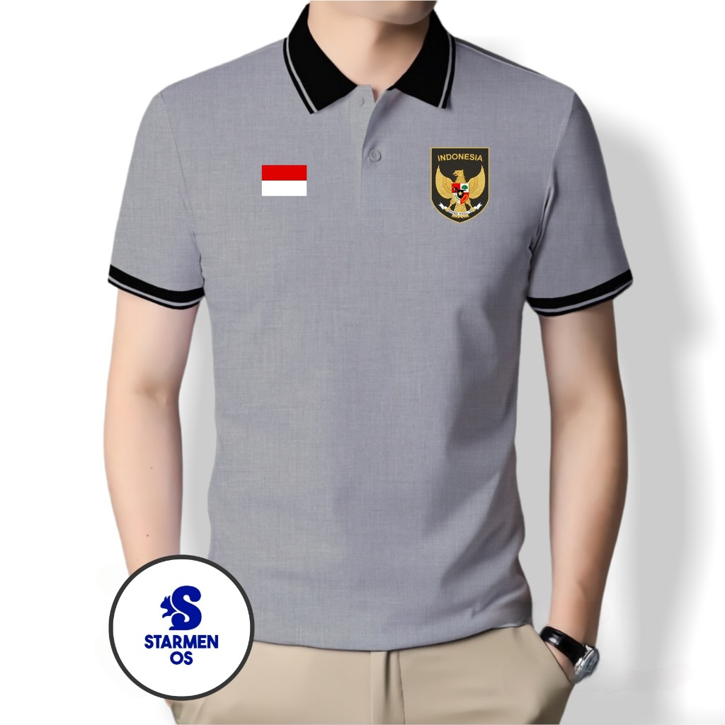Jual Kaos Wangki Polo Atasan Tshirt Pria Kerah Wangki Big List GARUDA ...