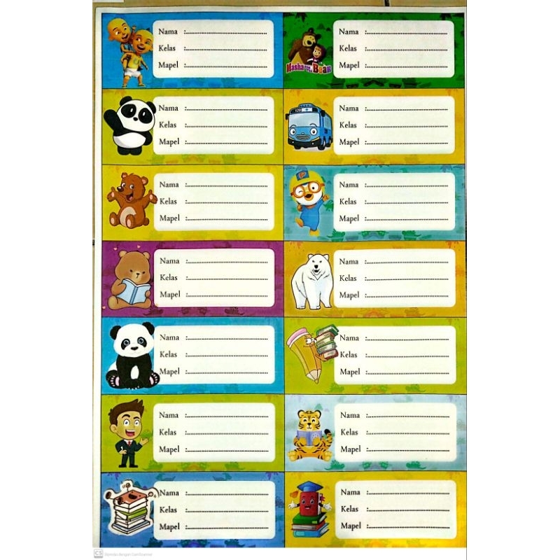 Jual STICKER MAPEL SEKOLAH | Shopee Indonesia