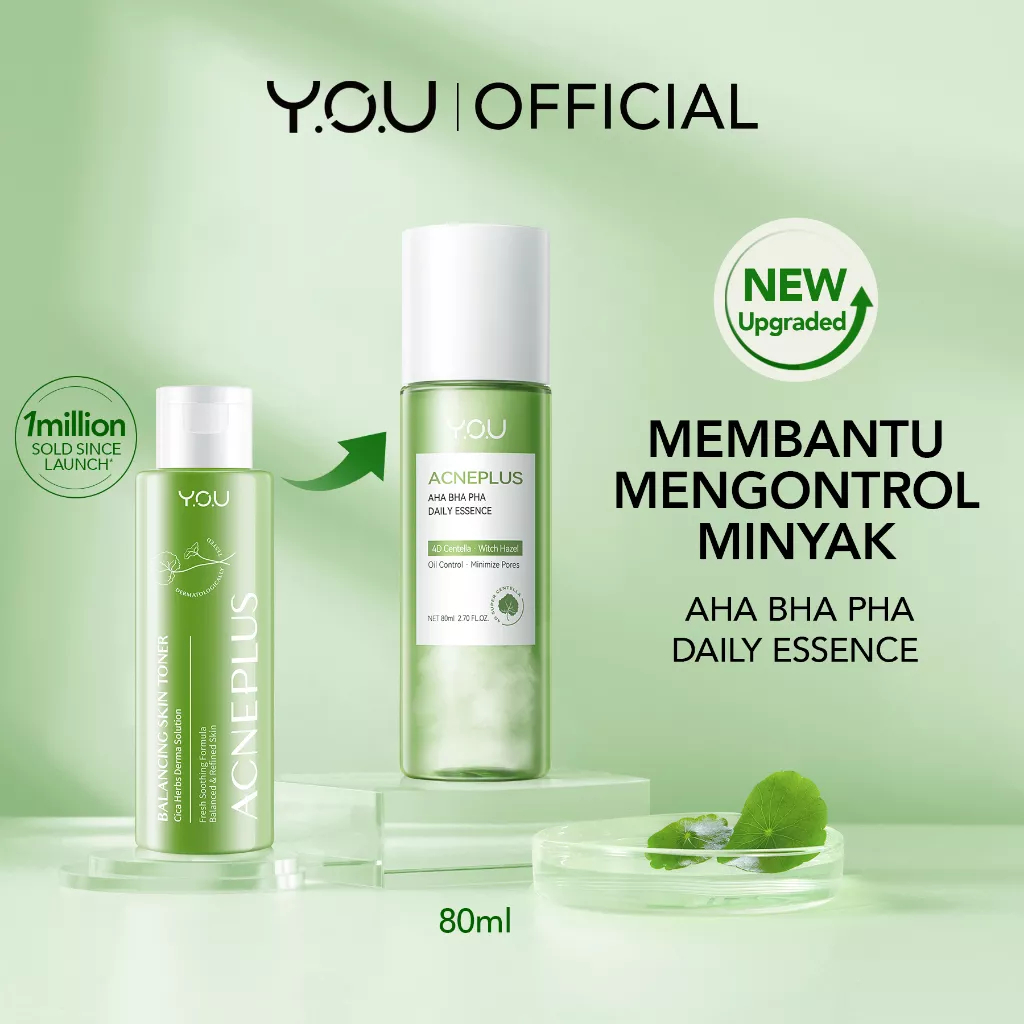 Jual You Acne Plus AHA BHA PHA Daily Essence 80 ml/Acne Treatment/Toner ...