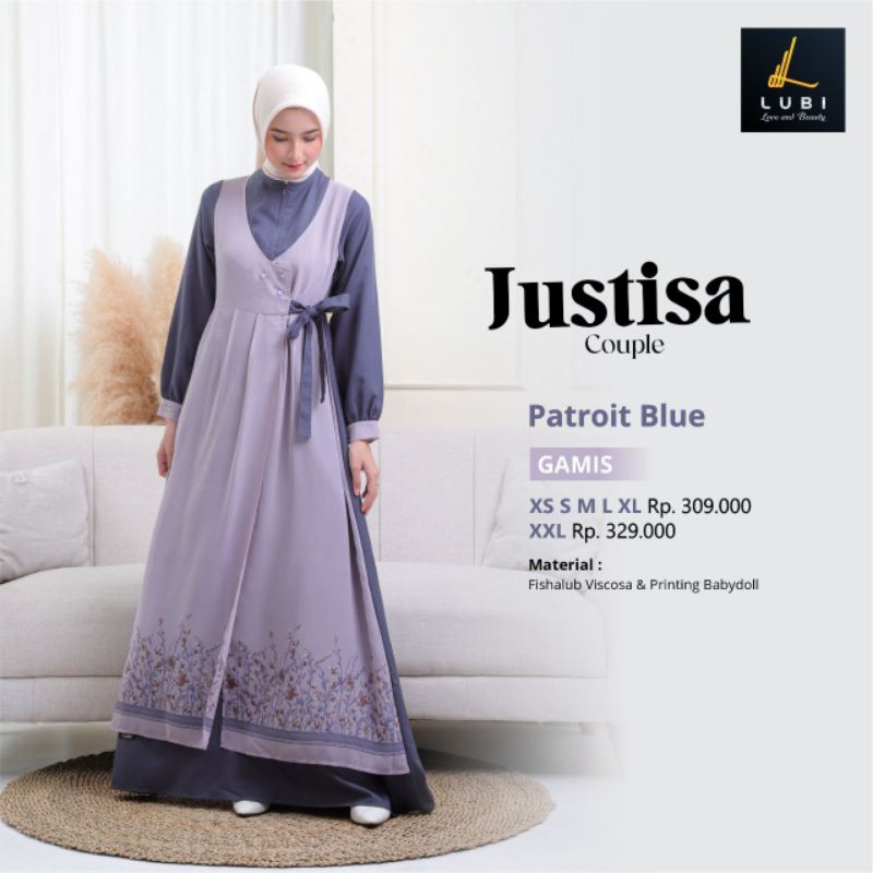 Jual GAMIS LUBY JUSTISA PATROIT BLUE | Shopee Indonesia