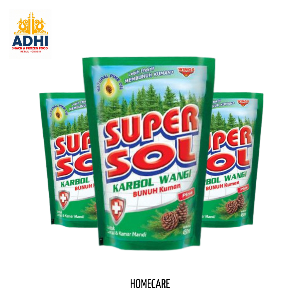 Jual SUPER SOL KARBOL PINE POUCH 450ML | Shopee Indonesia
