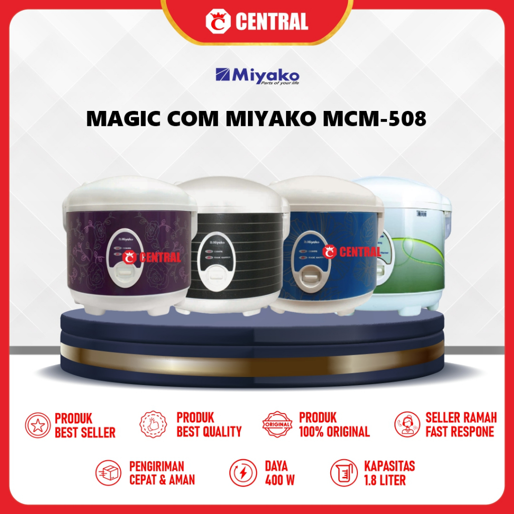 Jual MAGIC COM - RICE COOKER MIYAKO MCM-508 / MCM508 / MCM 508 ...