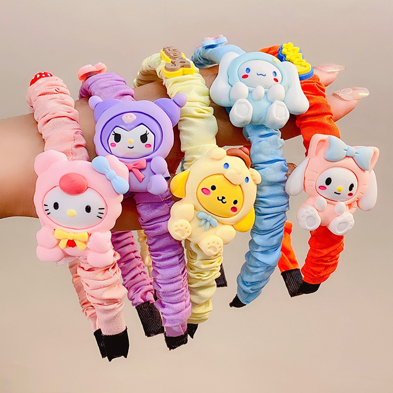 Jual Bando anak dewasa perempuan motif kartun kerut premium | Shopee ...