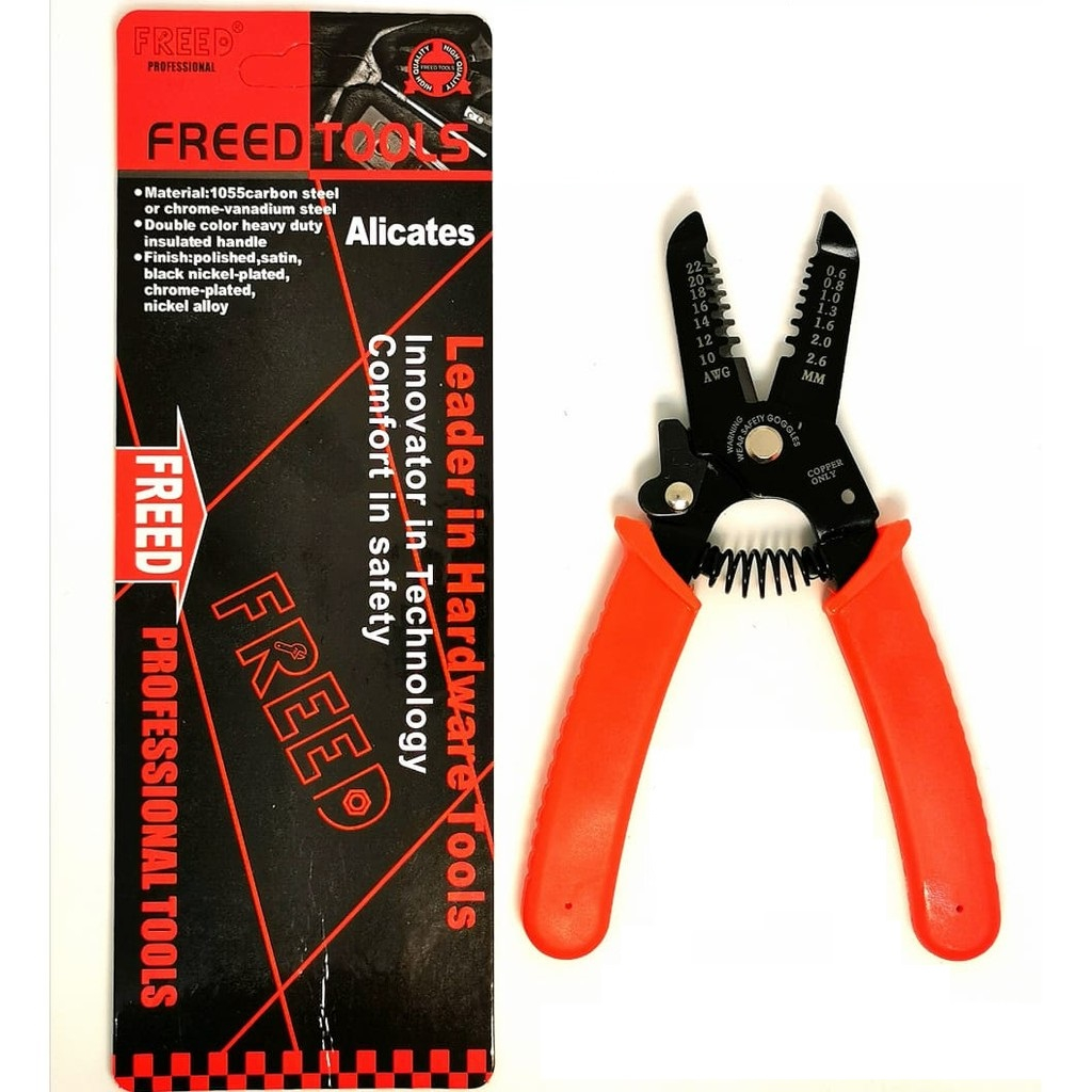 Jual Tang Kupas Kabel Mini 7" FREED / Mini Crimping Pliers | Shopee ...