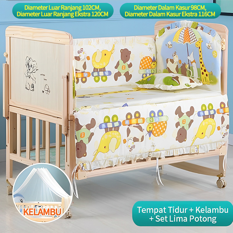Jual BLUE SKY rocking Baby Box Bayi / Tempat tidur kayu solid ...