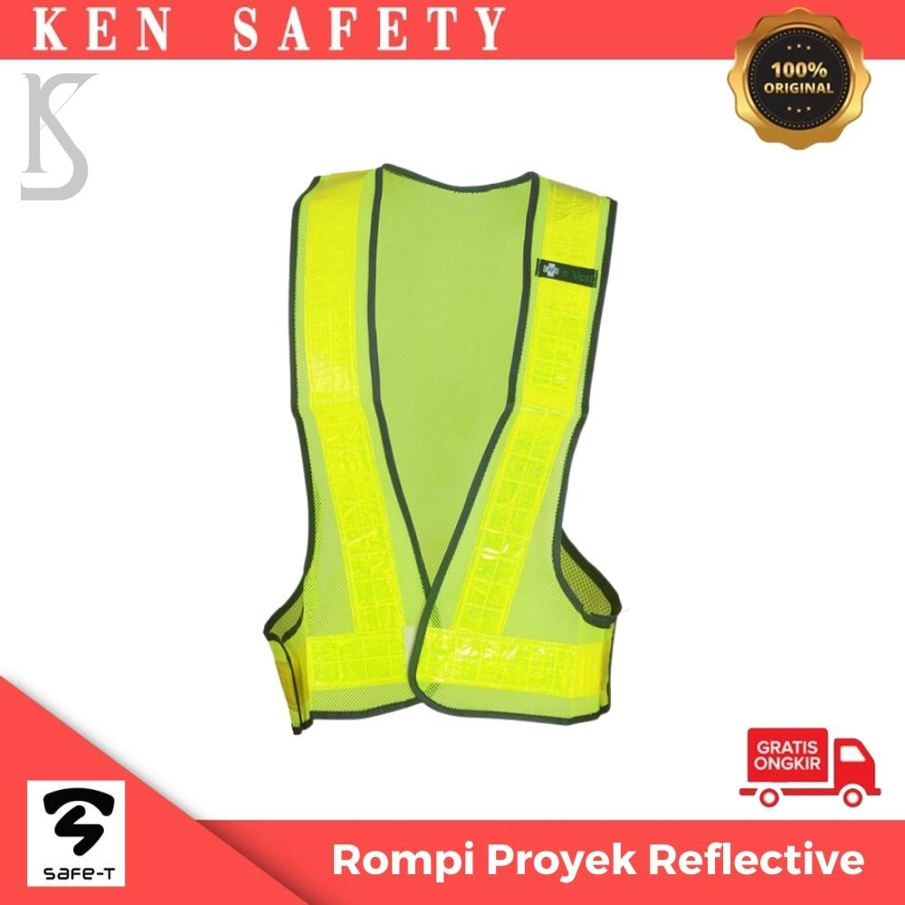 Jual Rompi Proyek Kerja Safety Reflektif Model V SAFE-T | Shopee Indonesia