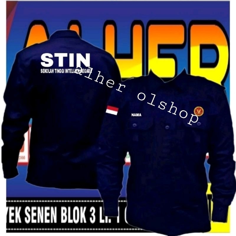 Jual Lengan panjang kemeja STIN baju STIN seragam STIN kemeja intelijen ...