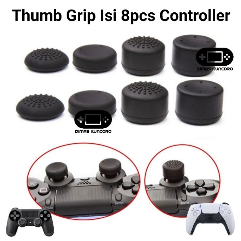 Jual Thumb Grip Isi 8pcs Controller PS2 PS3 PS4 PS5 Karet Stik Analog ...