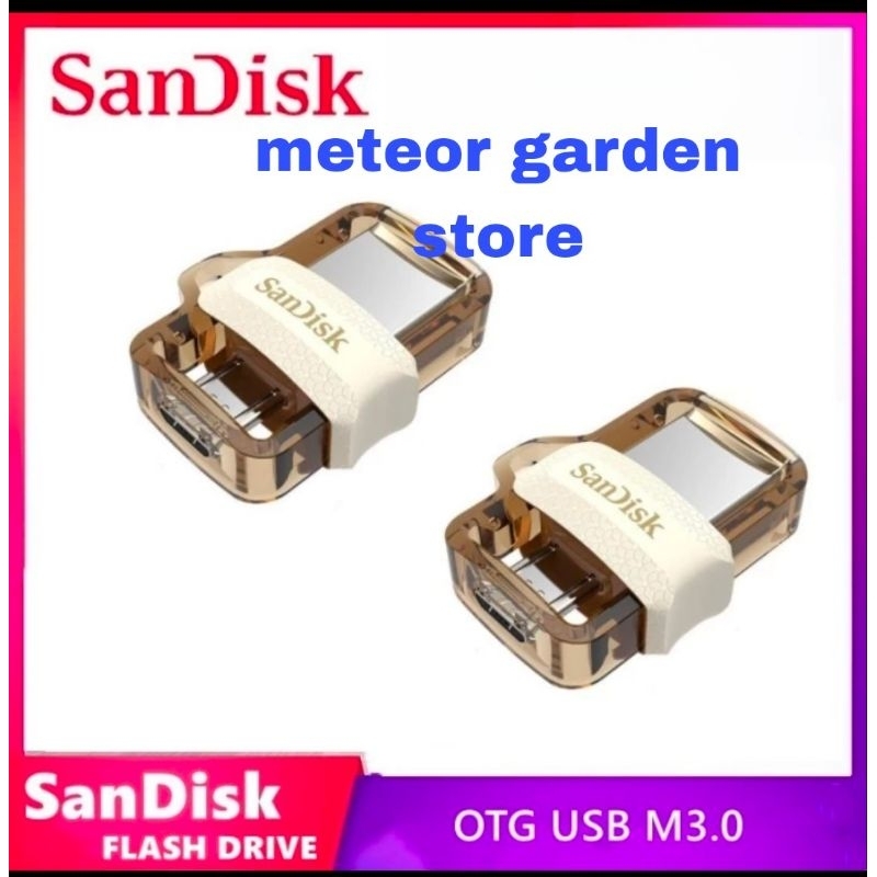 Jual Sandisk Flashdisk OTG Dual Drive Micro USB M3.0/ 64GB/128GB Gold ...