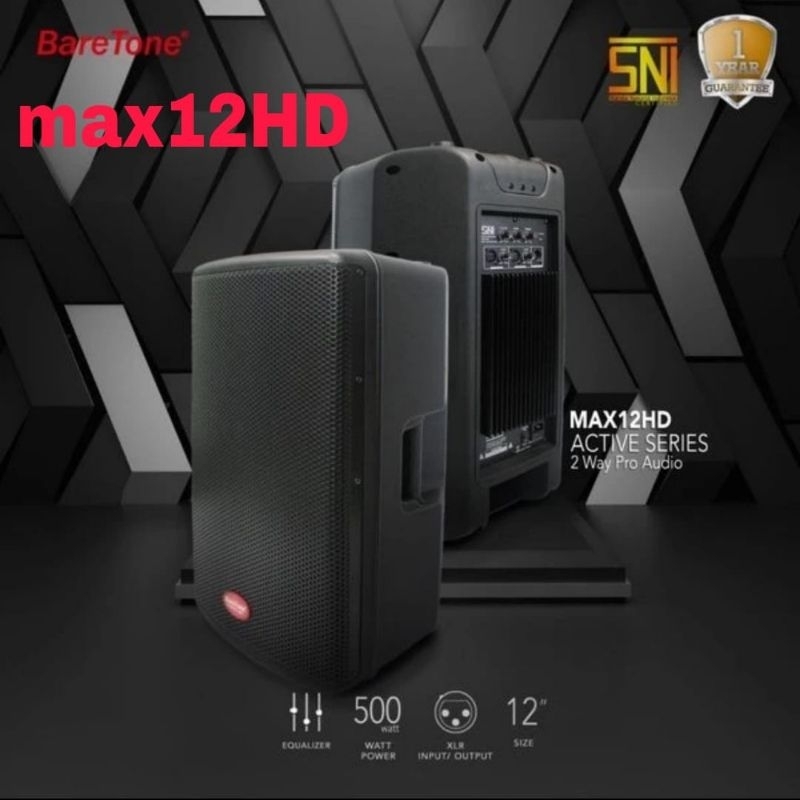 Jual Speaker Aktif Baretone MAX 12 HD Original 12 inch BARETONE MAX12HD ...
