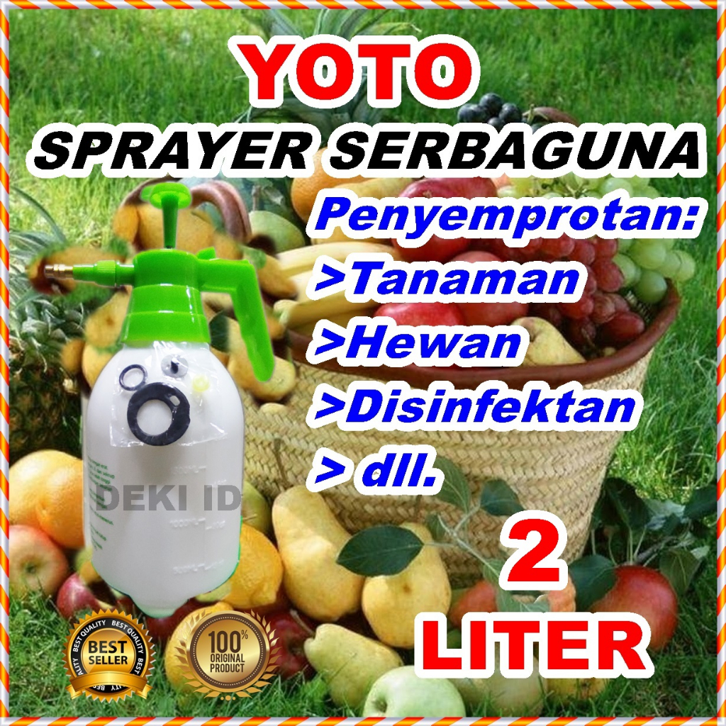 Jual Sprayer Yoto 2 Liter Semprotan Tanaman Hama Burung Taman ...