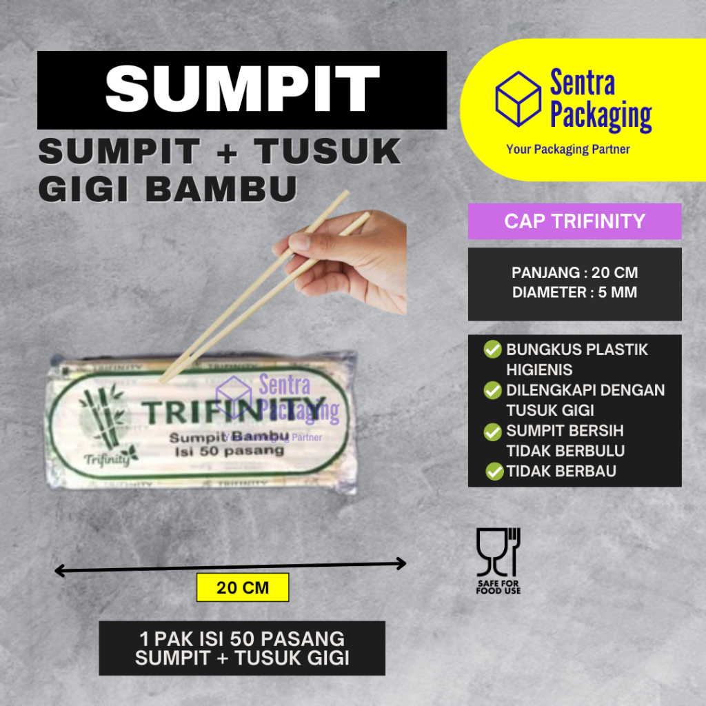 Jual Sumpit Bambu / Sumpit Mie Bakmie Steril Higienis plus Tusuk Gigi ...