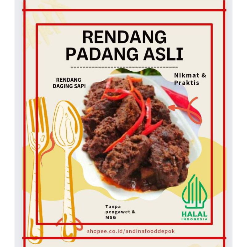 Jual RENDANG PADANG ASLI | RENDANG PADANG DAGING SAPI | RENDANG PADANG ...