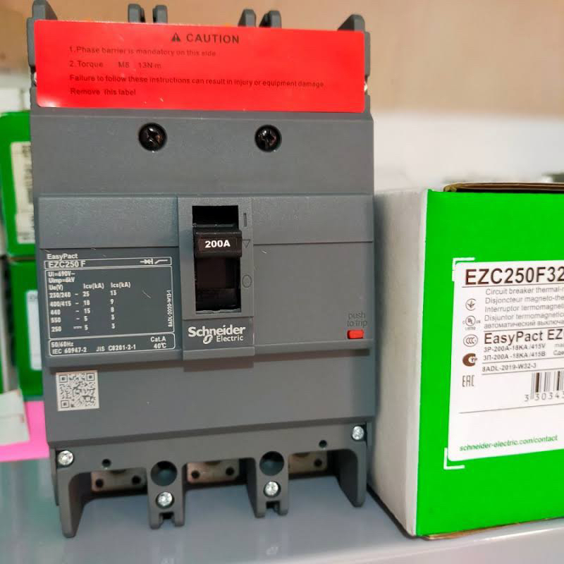 Jual MCCB SCHNEIDER EZC250N3200 3P 200A BREAKER 3PHASE EZC250N EZC 250N | Shopee Indonesia