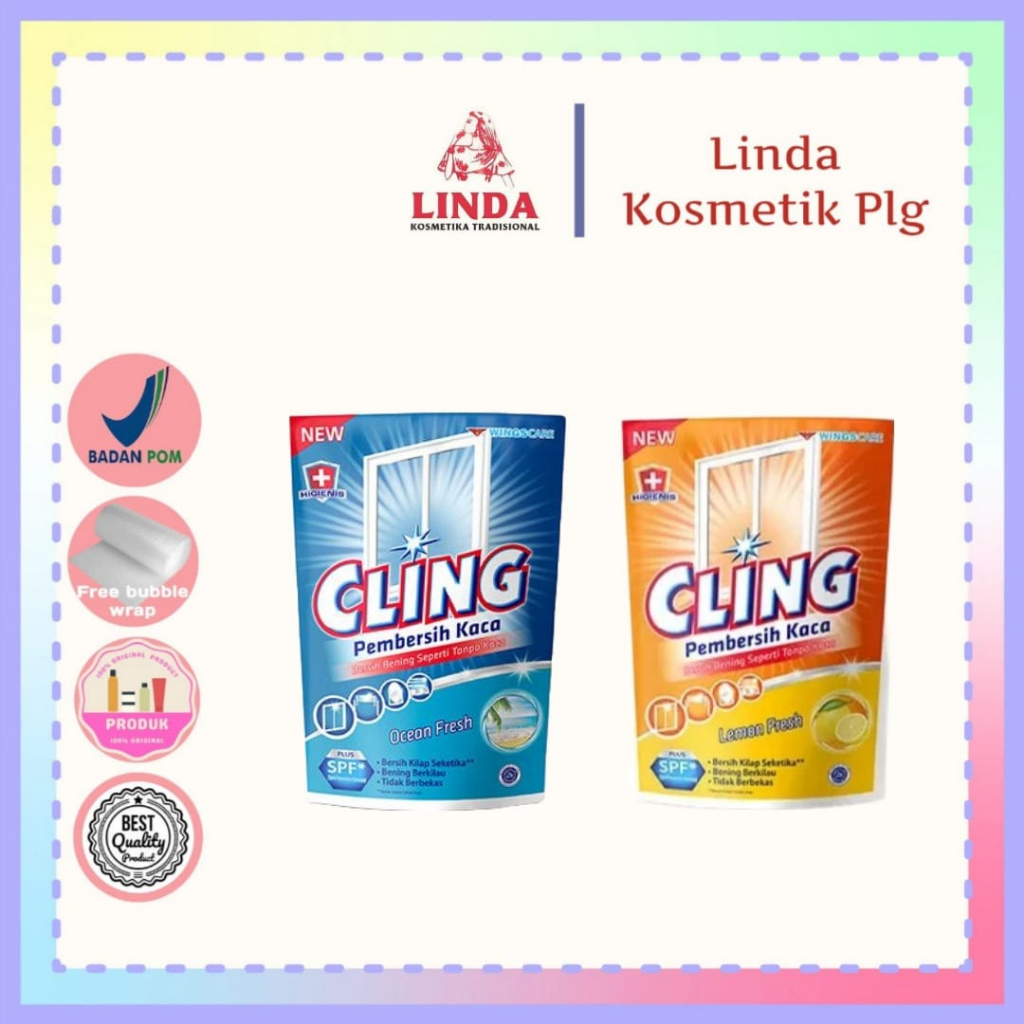 Jual Cling Pembersih Kaca Refill 425 ml Pouch Isi Ulang | Shopee Indonesia