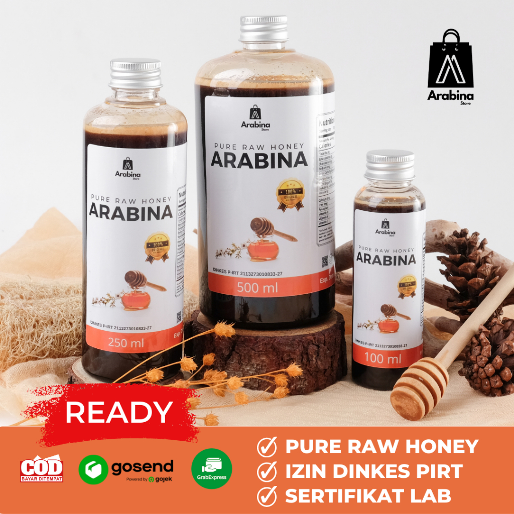 Jual Arabina Madu Asli Murni 100% Tanpa Campuran Pure Raw Honey ...