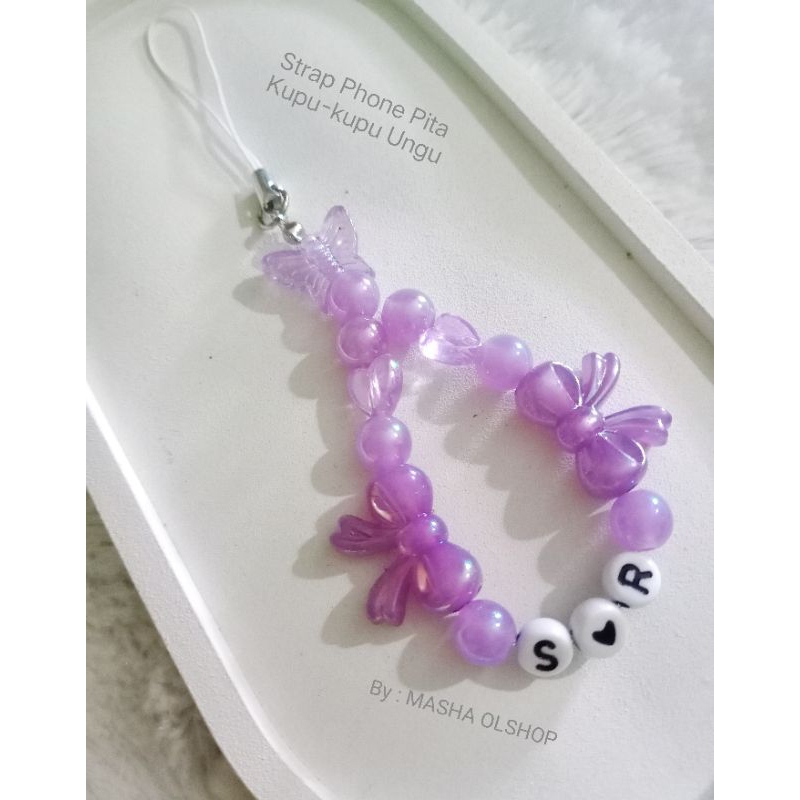 Jual Key chain Gantungan Kunci Tali Strap Hp Remaja Wanita Huruf ...
