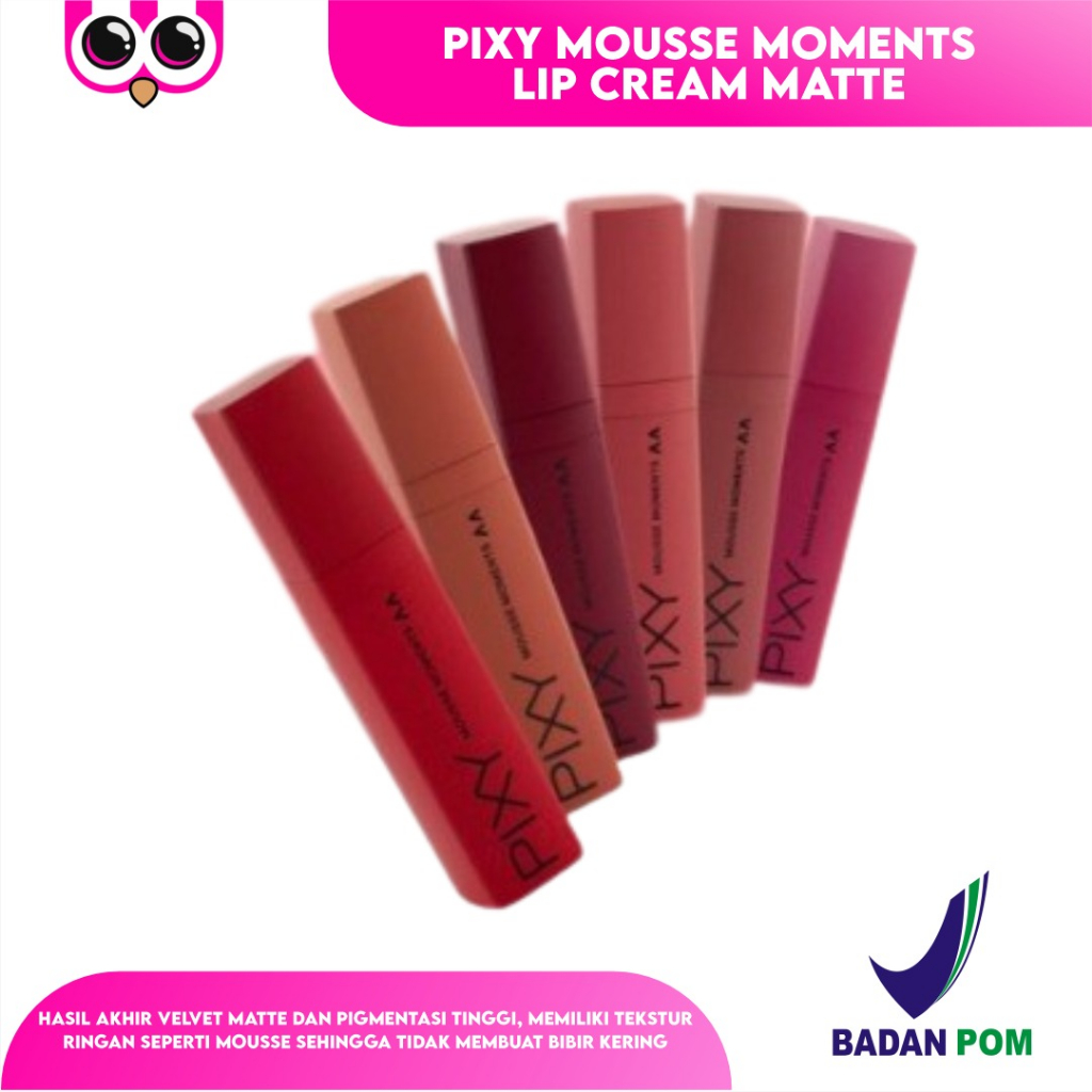 Jual PIXY MOUSSE MOMENTS LIP CREAM MATTE LIP MATTE | Shopee Indonesia
