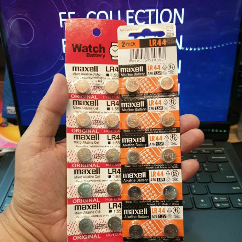 Jual Baterai Maxell LR44 Hearing Aid Battery / Batrai Alat Bantu Dengar / AG13 LR44 L1154 337 ...