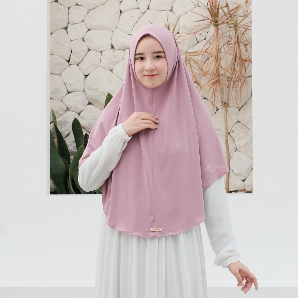 Jual ZAYRA HIJAB | RUMI STANDAR | Khimar Bergo Instan Daily Syari Jersey Premium | Shopee Indonesia