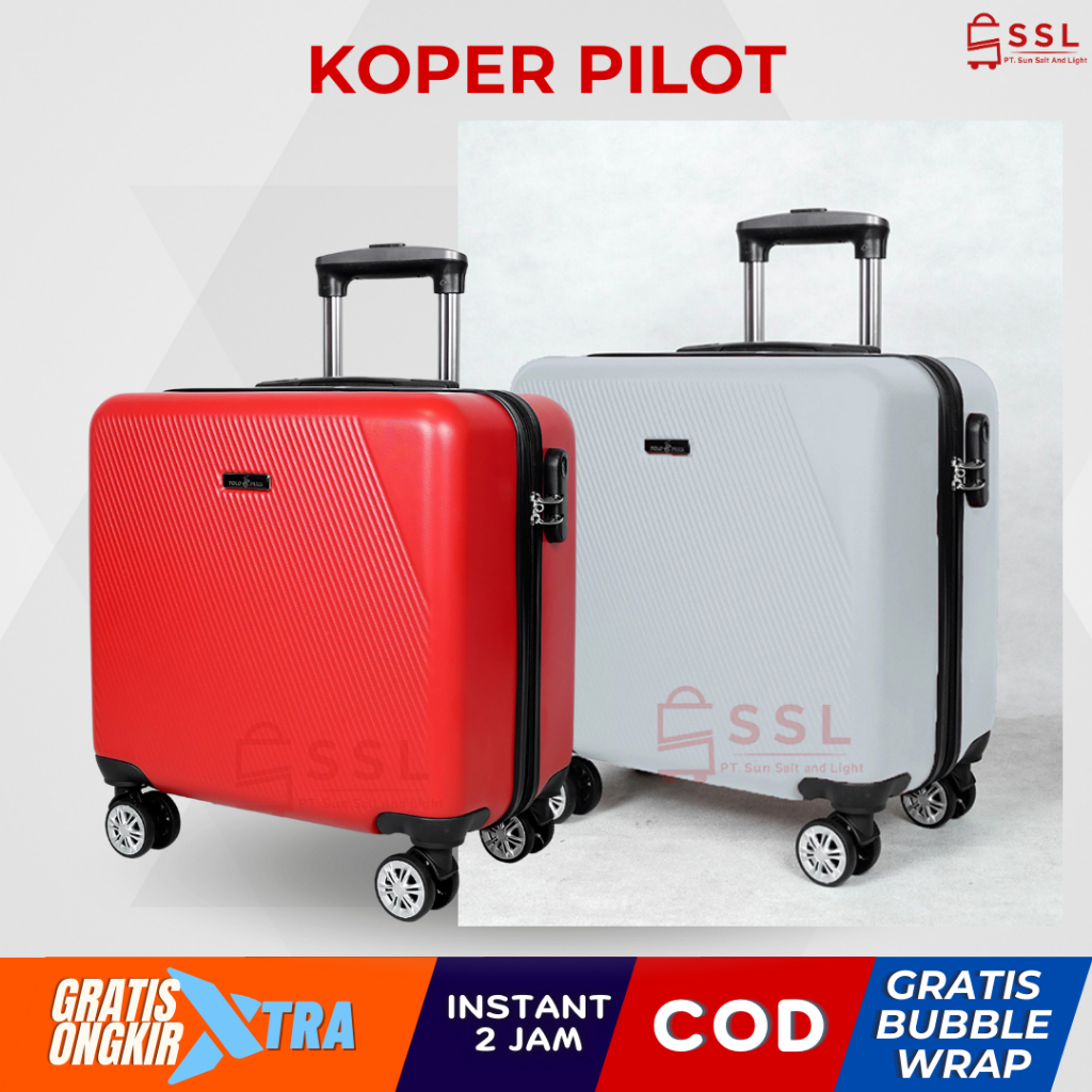 Jual KOPER PILOT 20 INCH / KOPER FIBER / KOPER CABIN/ KOPER HARDCASE ...