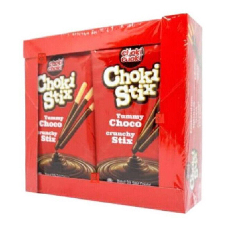 Jual Choki Choki Stix 1 Pack isi 12pcs Cokelat Stik Coklat Stick ...