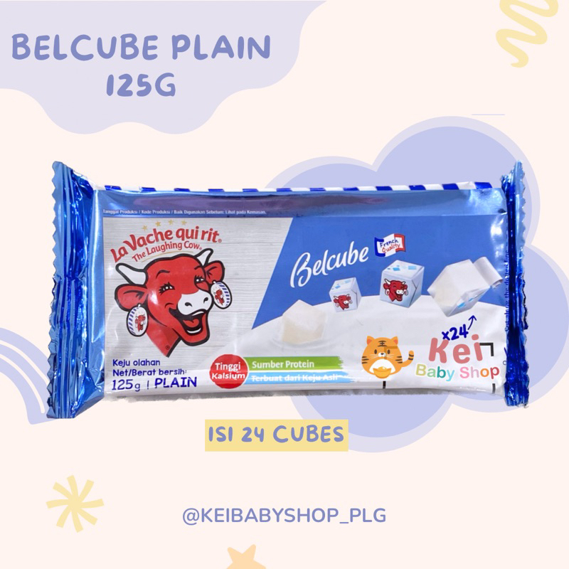 Jual Belcube Plain 78g 125g Keju MPASI The Laughing Cow / Keju Bayi ...