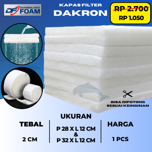 Jual Busa Kapas Filter akuarium 32 x 12 cm Saringan Filter Air Kolam ...