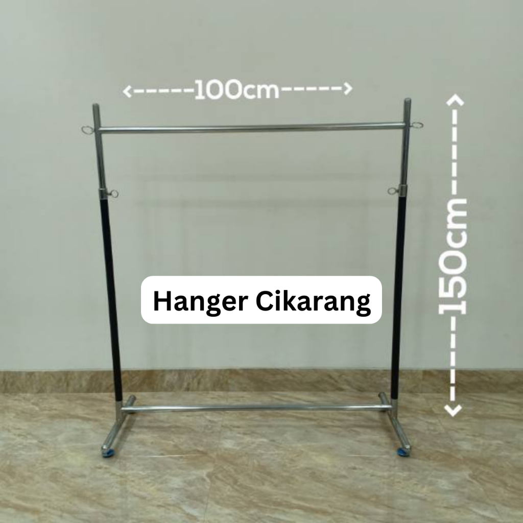 Jual awang baju besi bulat 1 meter | Steger baju 100 cm | Gawangan ...