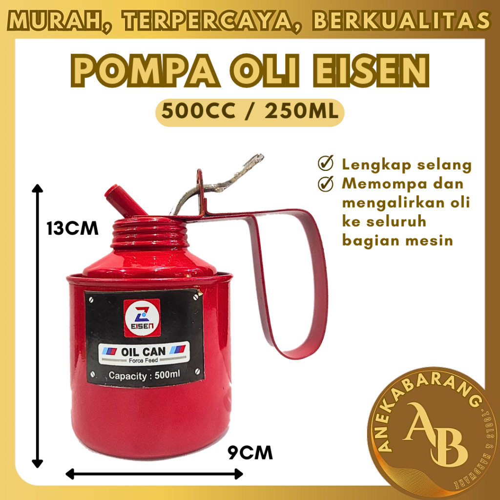 Jual EISSEN Semprotan Oli High pressure fed oil can 500CC / Pompa oli ...