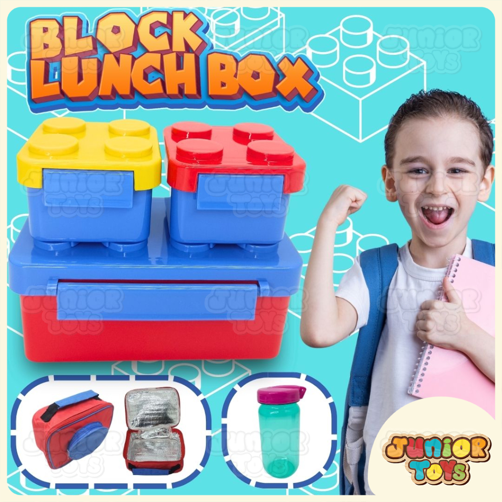 Jual Lunch Box Set Big Block Tempat Makan Anak Sekolah Balok Susun ...