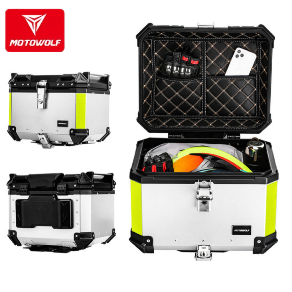 Jual Top Box Motowolf Box Motor Touring Almunium Alloy Premium Original ...