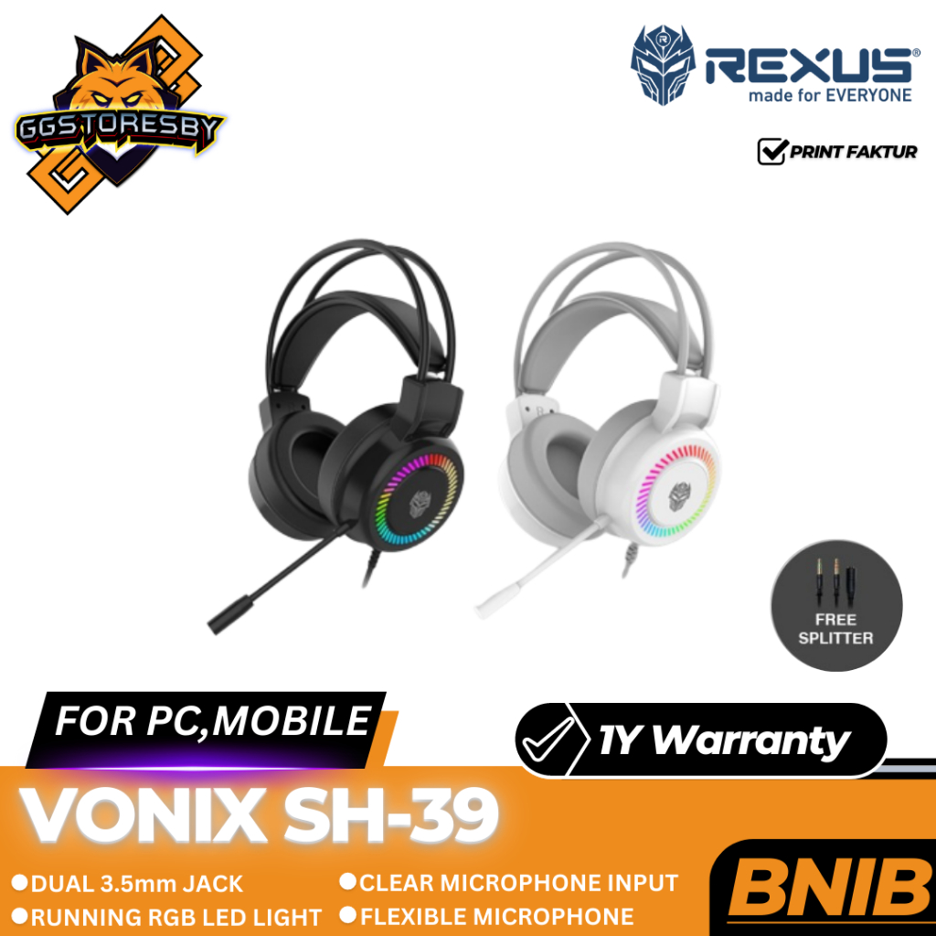 Jual REXUS VONIX SH39 RGB Gaming Headset | Shopee Indonesia