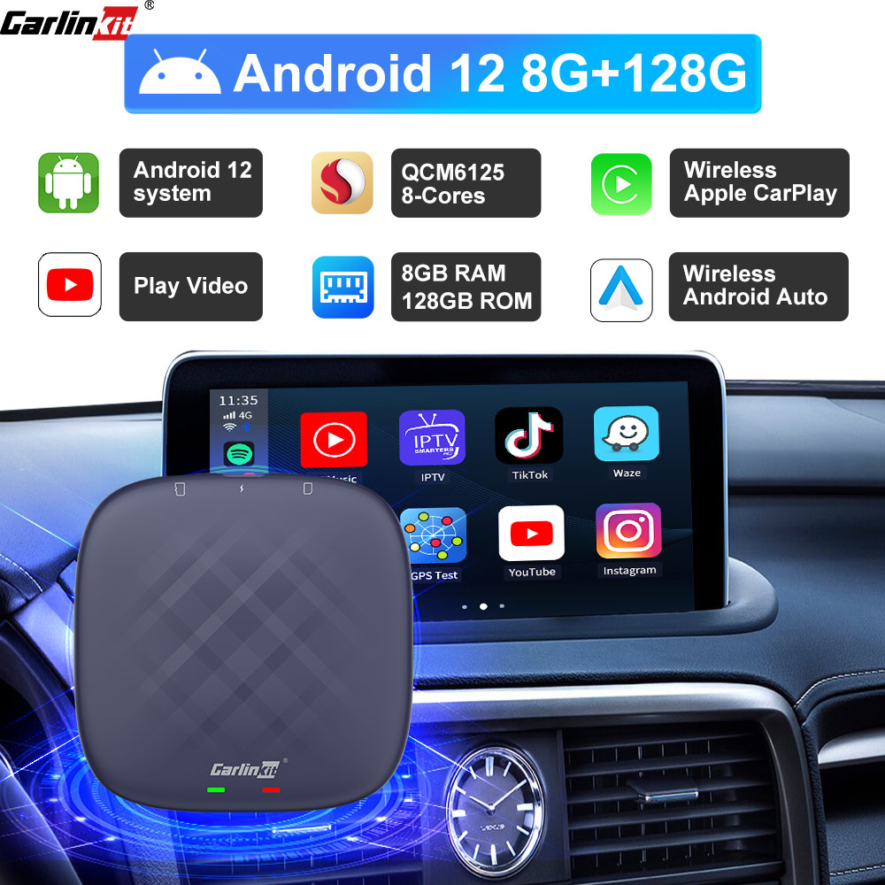 Jual CARLINKIT TBOX MINI Modul Android 12 AI Box Head Unit Mobil 8GB ...