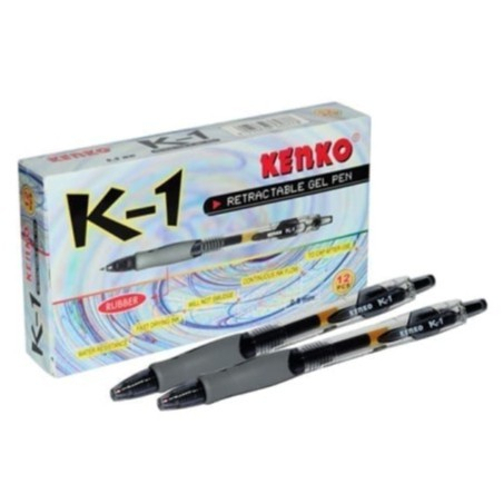 Jual Pulpen Gel K-1 0.5mm Retractable Kenko Ballpoint Bolpen Balpen ...