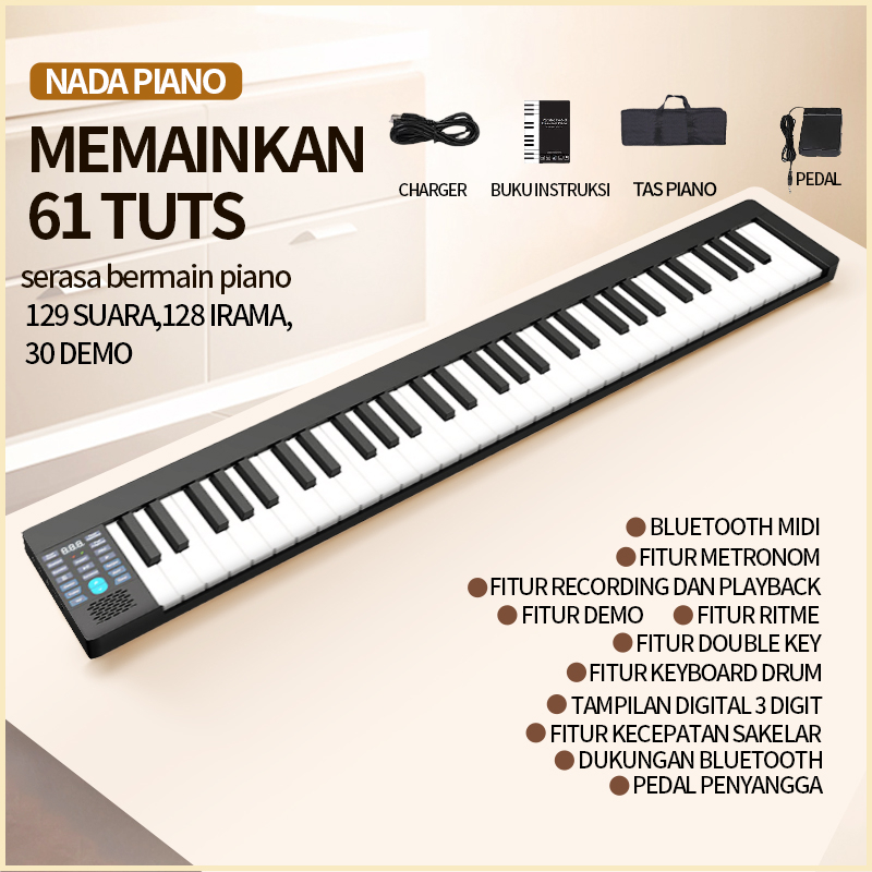 Jual Pemula keyboard piano alat musik pianika anak laci keyboard ...