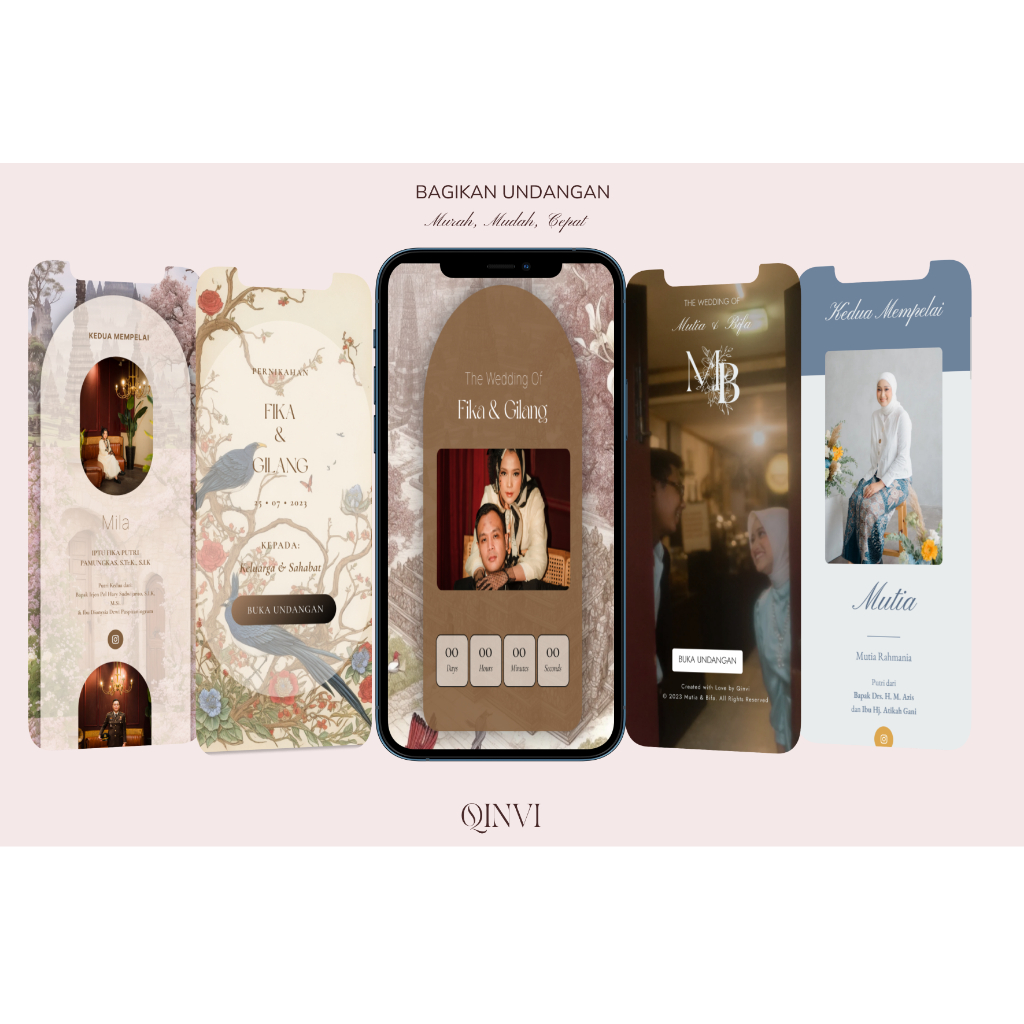 Jual Undangan Pernikahan Digital dengan Tema Premium | Shopee Indonesia