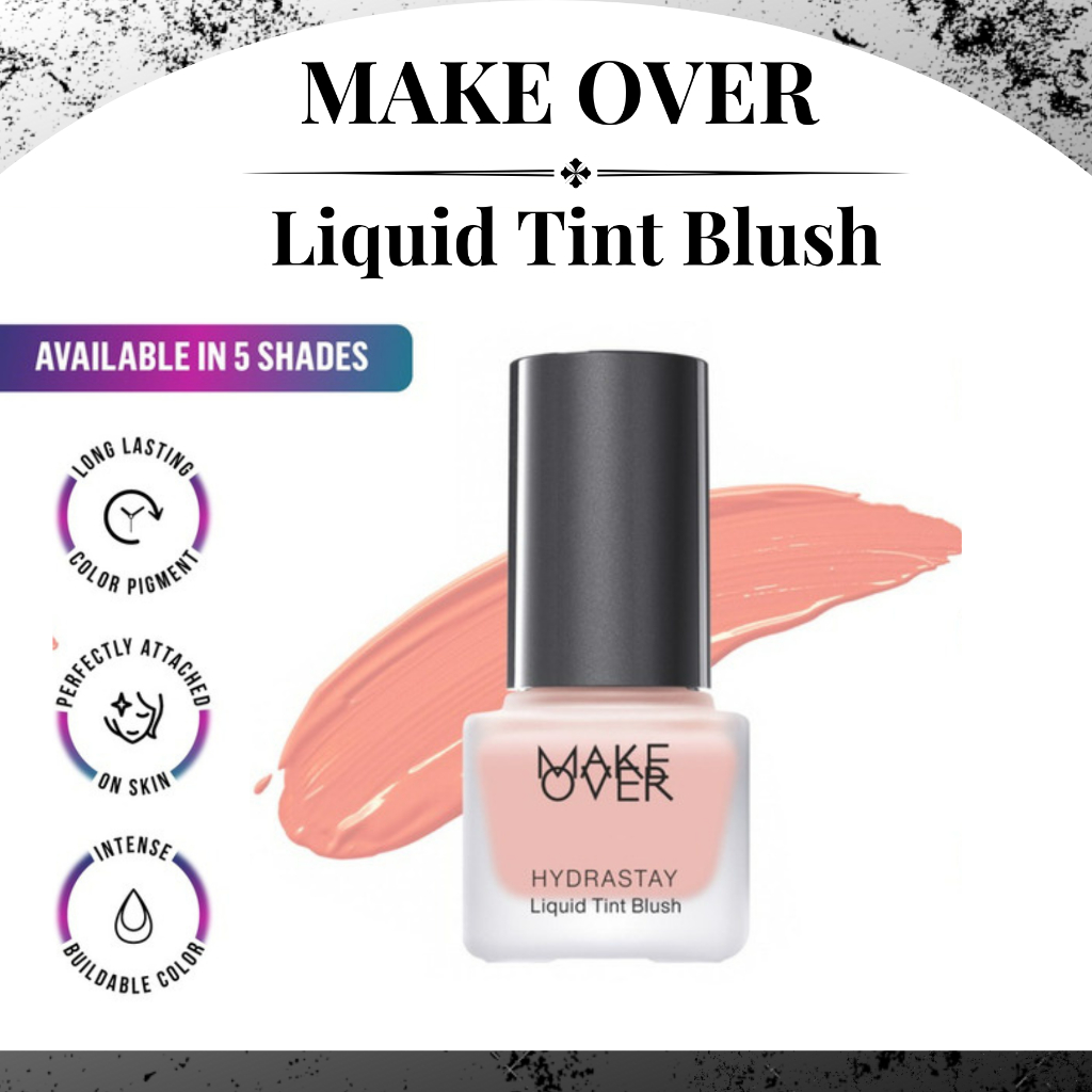 Jual Make Over Hydrastay Liquid Tint Blush / Blush On Cair | Shopee ...