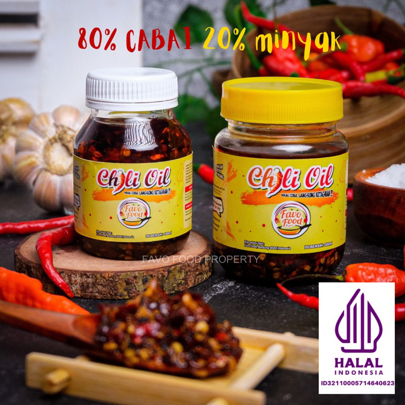 Jual Chili Oil Halal / Chili Oil Dimsum Favo Food 100ml 200ml | Shopee ...